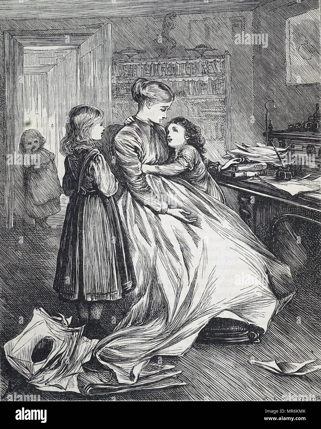 Widow and children hi-res stock photography and images - Alamy