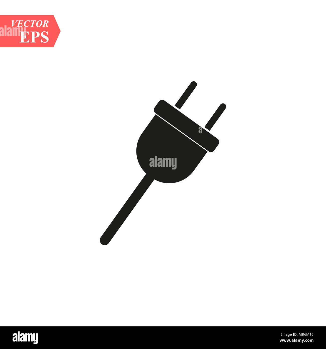 Plugs icon on white background. Vector illustration Stock Vector Image ...