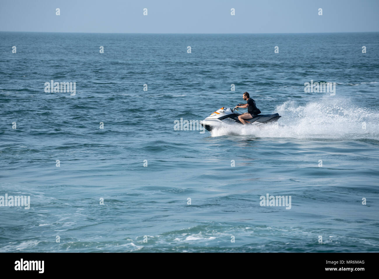 Jet ski or wave runner in ocean off Ilfracombe Stock Photo - Alamy