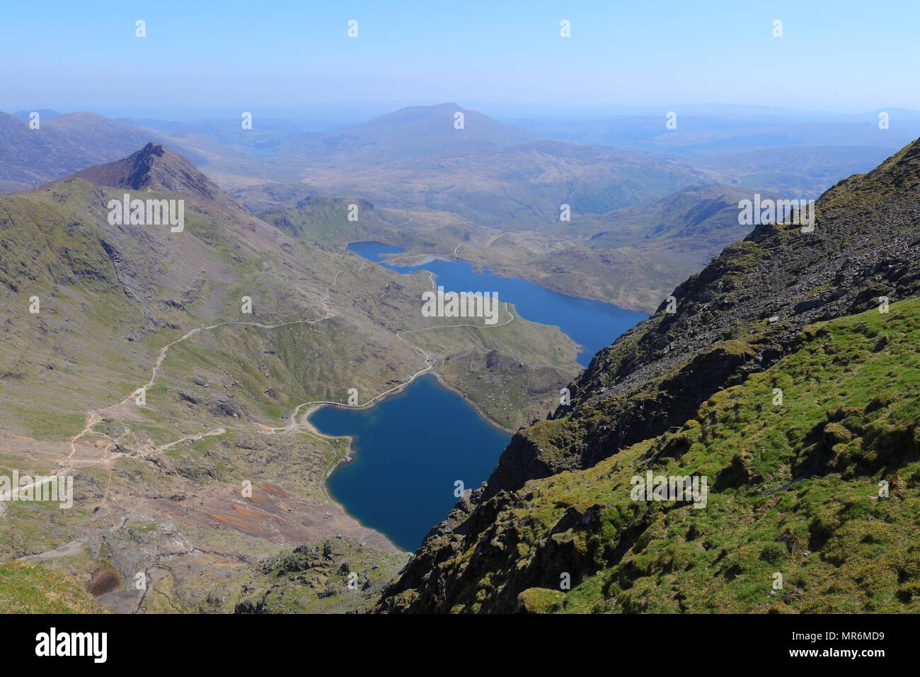 Snowdon Summit - North Wales Tourist Hotspot Stock Photo - Alamy