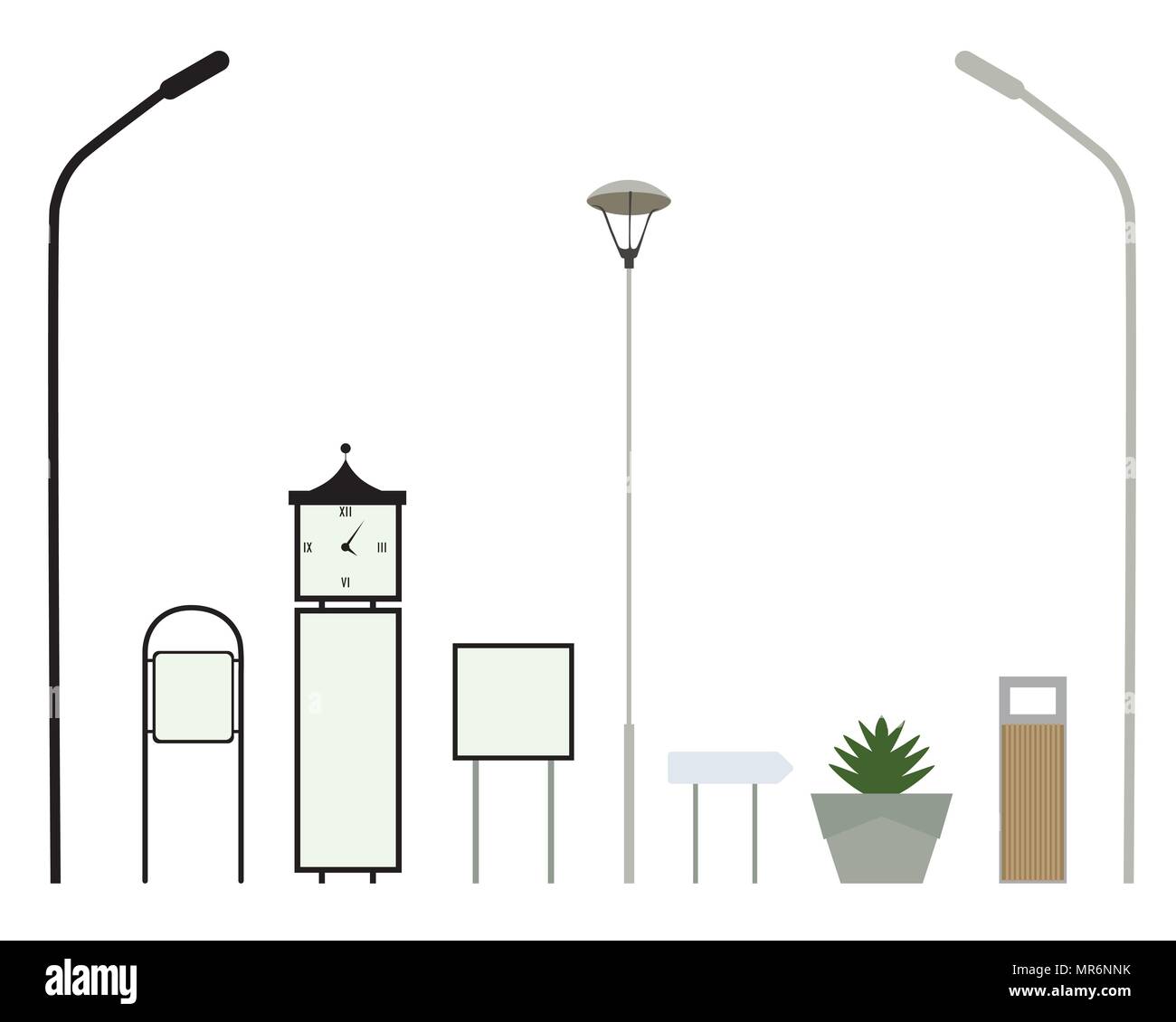 Urban street design Cut Out Stock Images & Pictures - Alamy