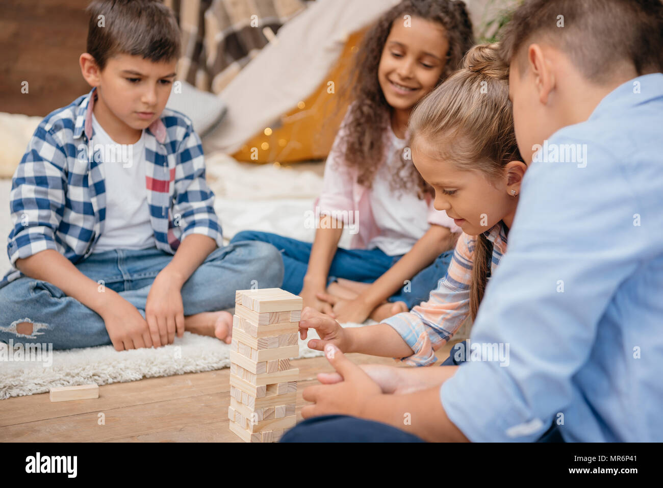 Multicultural group of children playing hi-res stock photography and ...