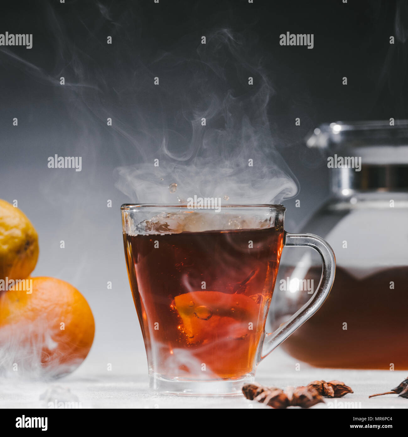Steaming tea cup hi-res stock photography and images - Alamy
