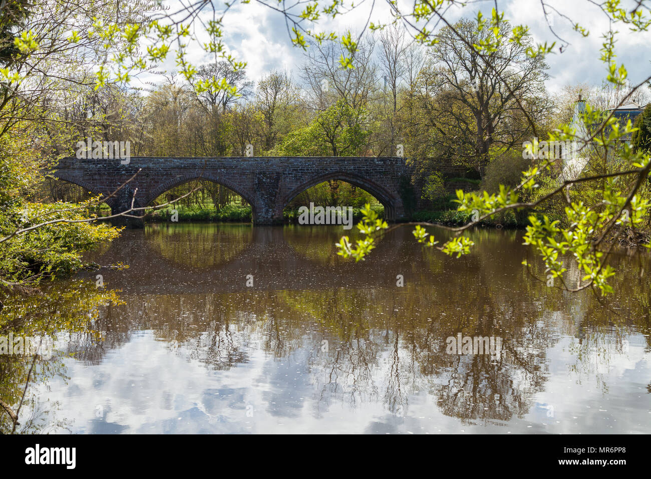 Old Cramond Bridge on the outskirts of Edinburgh Scotland Stock Photo ...