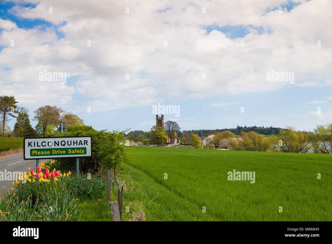 The village of Kilconquhar in Fife Scotland Stock Photo - Alamy