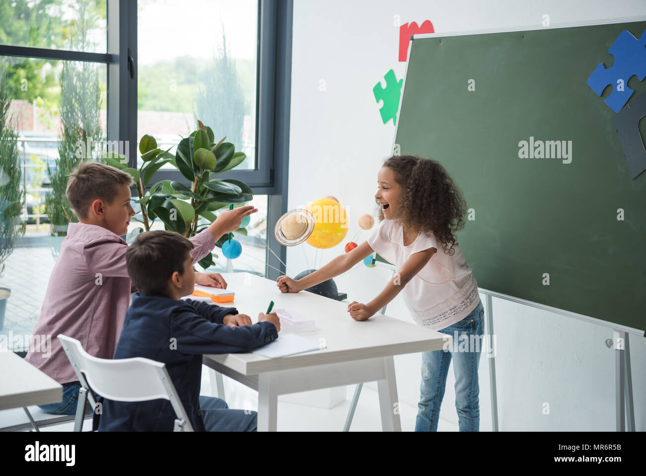 Elementary Students Talking In Class