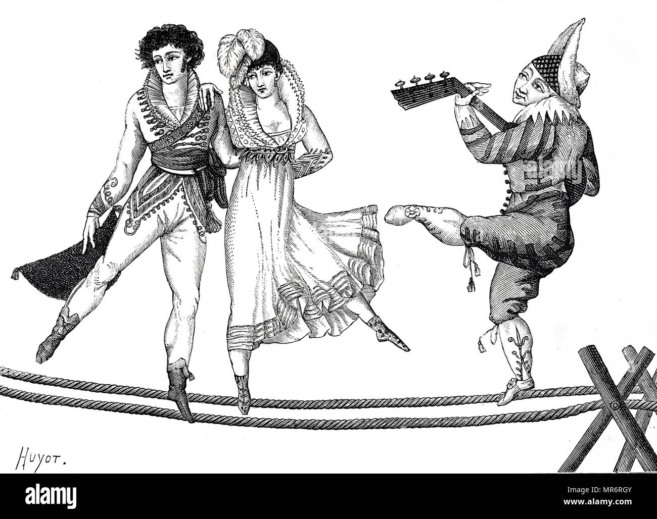 Tightrope walker circus hi-res stock photography and images - Alamy