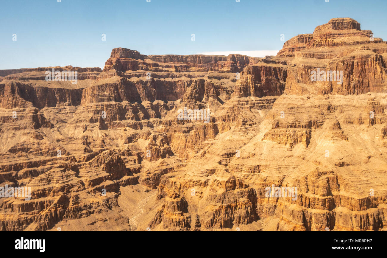 Inside View of the Grand Canyon Walls from the air Stock Photo - Alamy