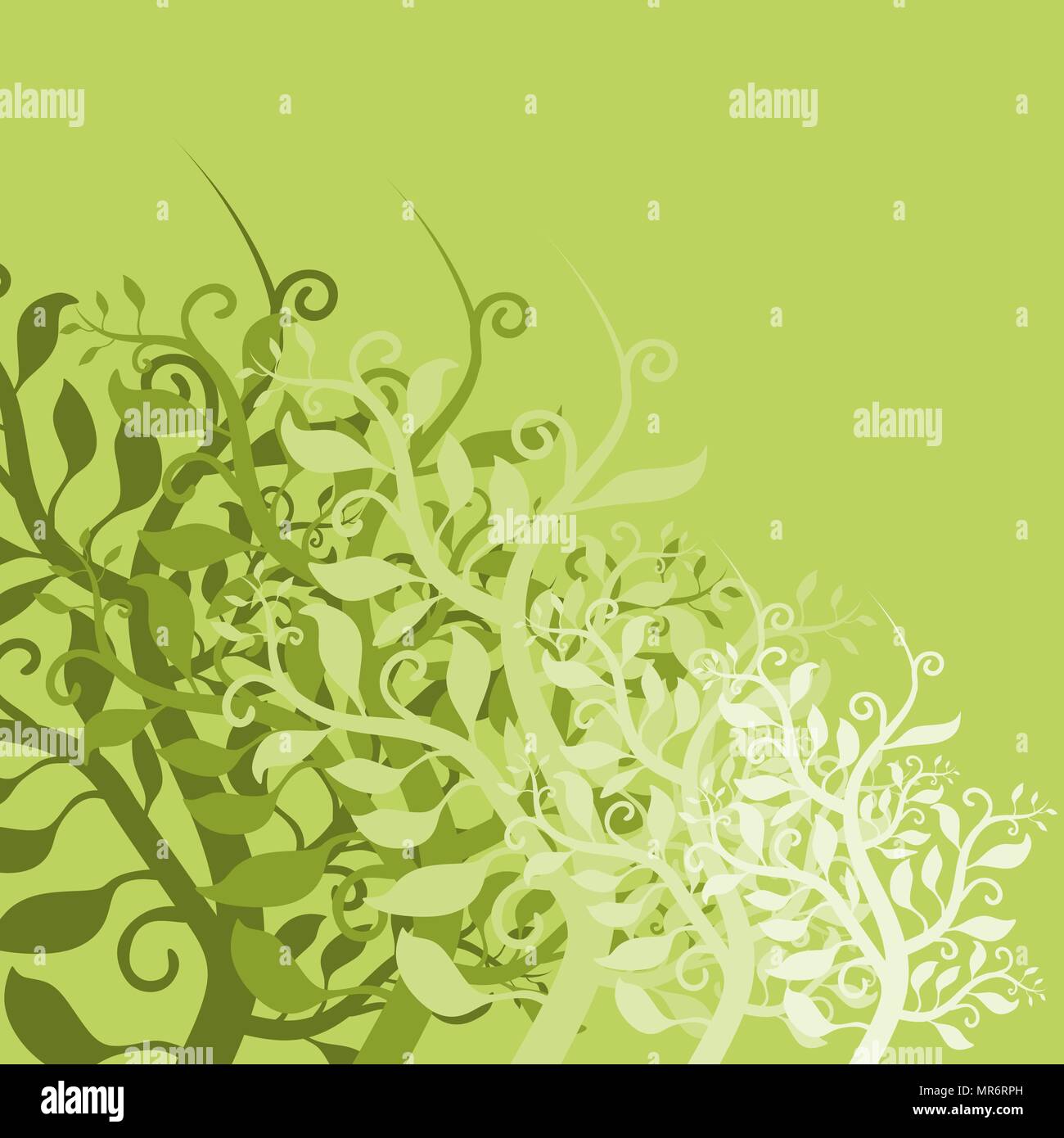 Floral, frame, with plants elements. Ideal for a background or layout ...