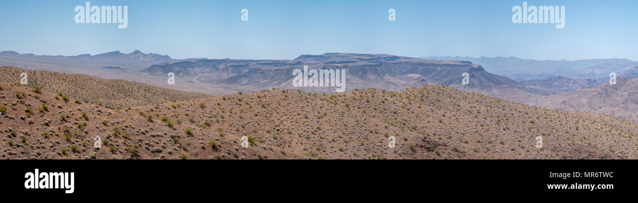 Large Panorama View of the Nevada Desert with Mountains in the ...