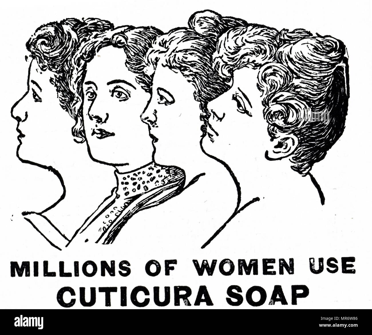 Advertisement for Cuticura soap, manufactured by the Potter Drug and ...