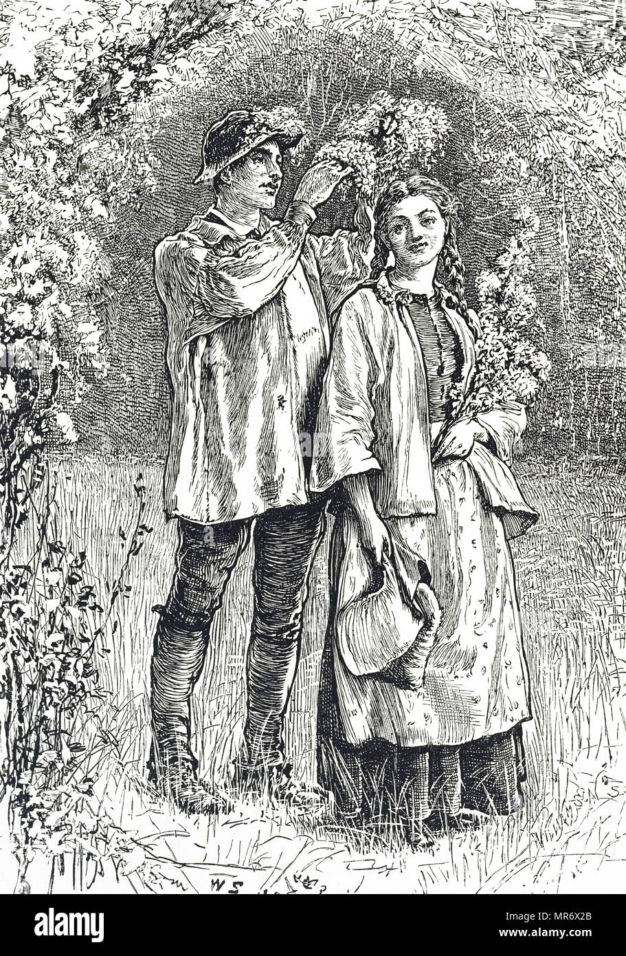 May queen crowning hi-res stock photography and images - Alamy