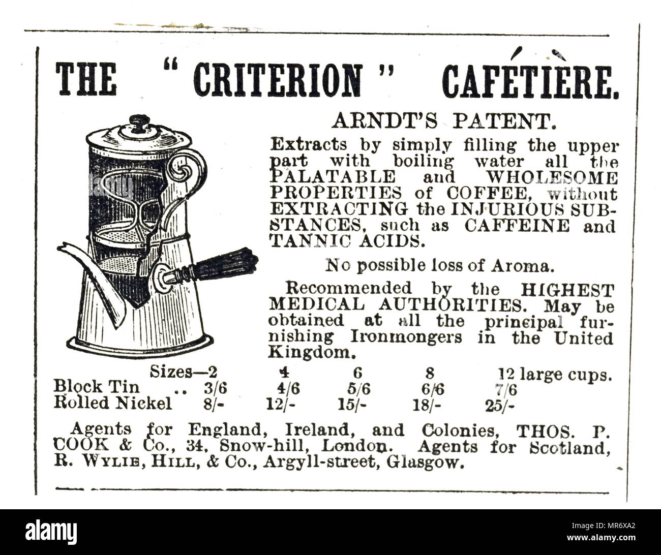1885 advertisement hi-res stock photography and images - Alamy