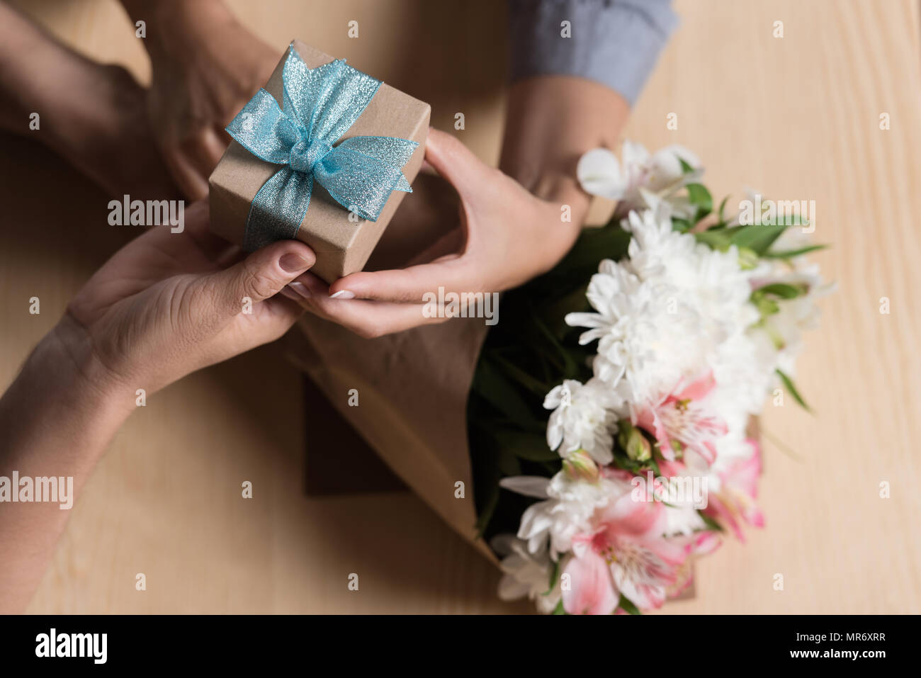 Presenting A Gift High Resolution Stock Photography and Images - Alamy