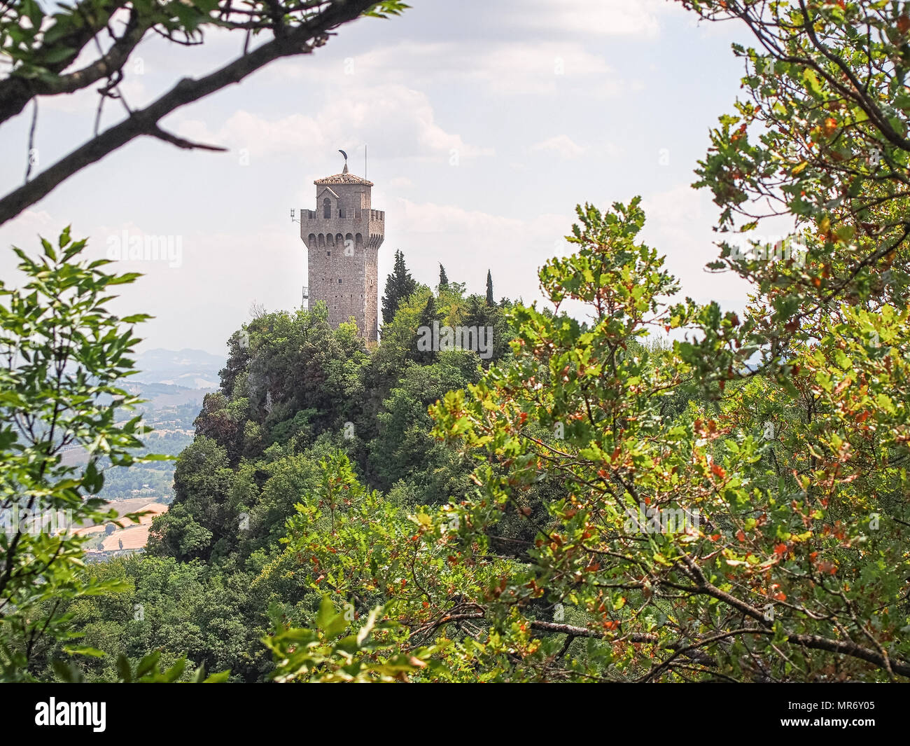 San marino montale tower hi-res stock photography and images - Alamy
