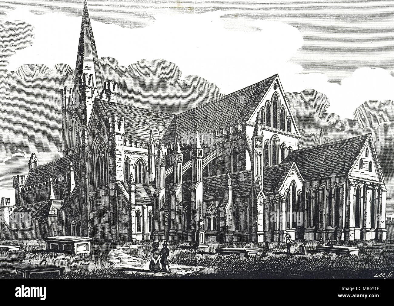 Engraving st patricks cathedral hi-res stock photography and images - Alamy