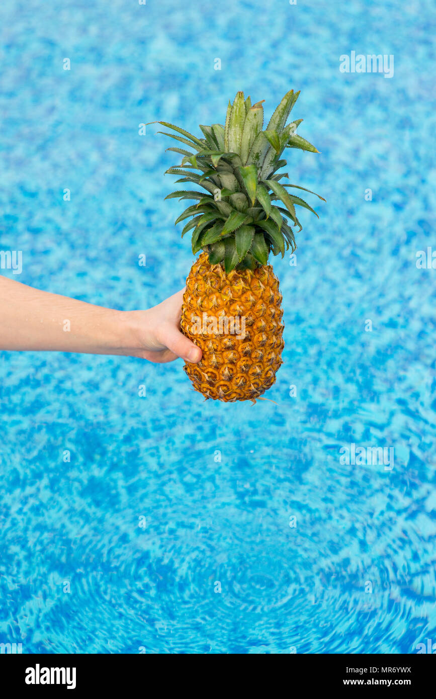 Pineapple by the pool hi-res stock photography and images - Alamy