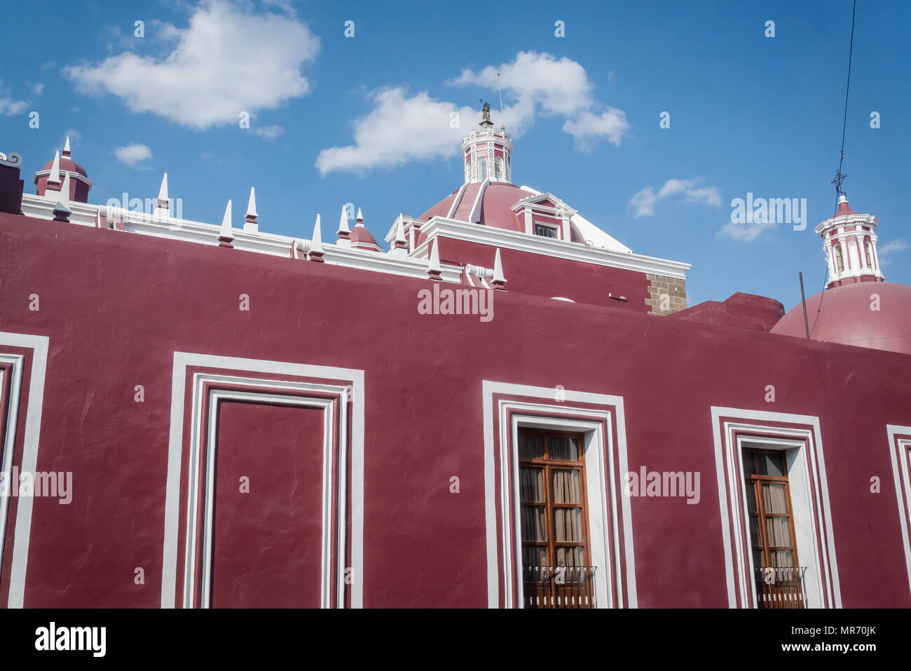 Puebla Cathedral, a Roman Catholic church built in the Spanish colonial ...