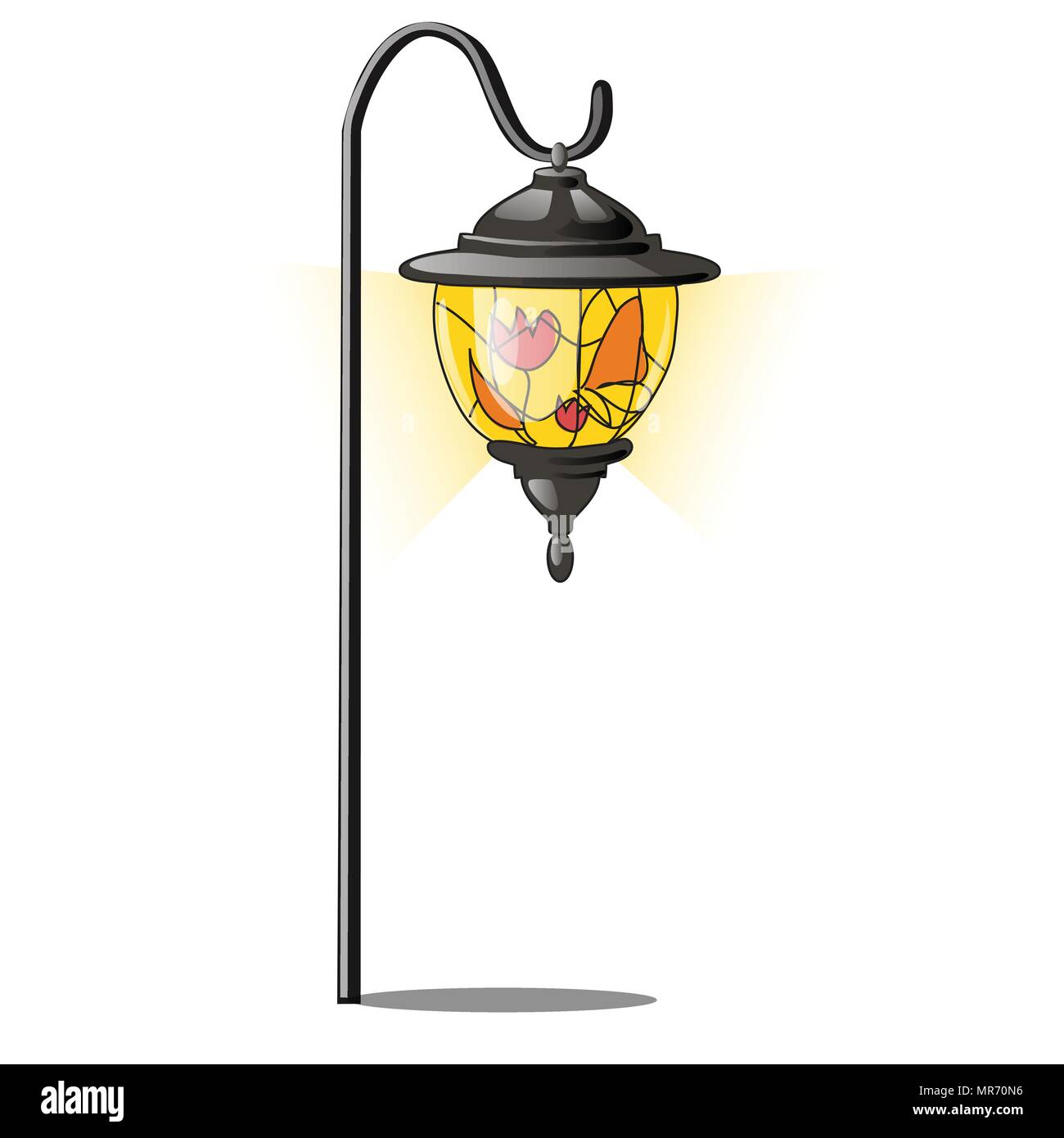 Light shade street lamp Stock Vector Images - Alamy