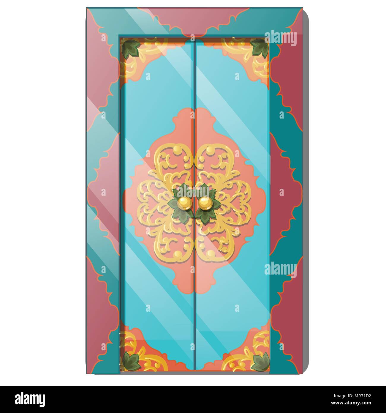 Eastern entrance Stock Vector Images - Alamy