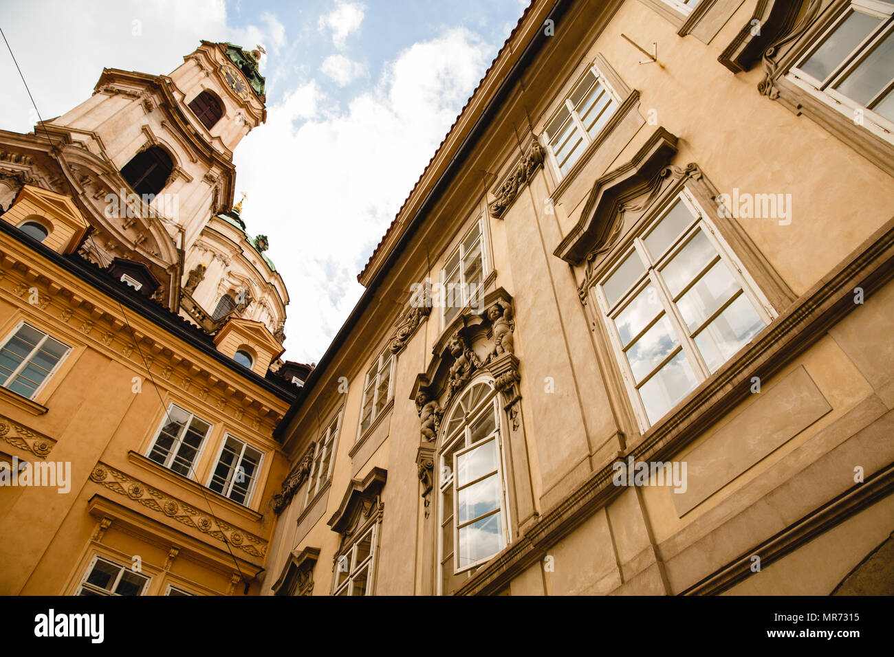 beautiful old buildings in Prague, Czech Republic Stock Photo - Alamy