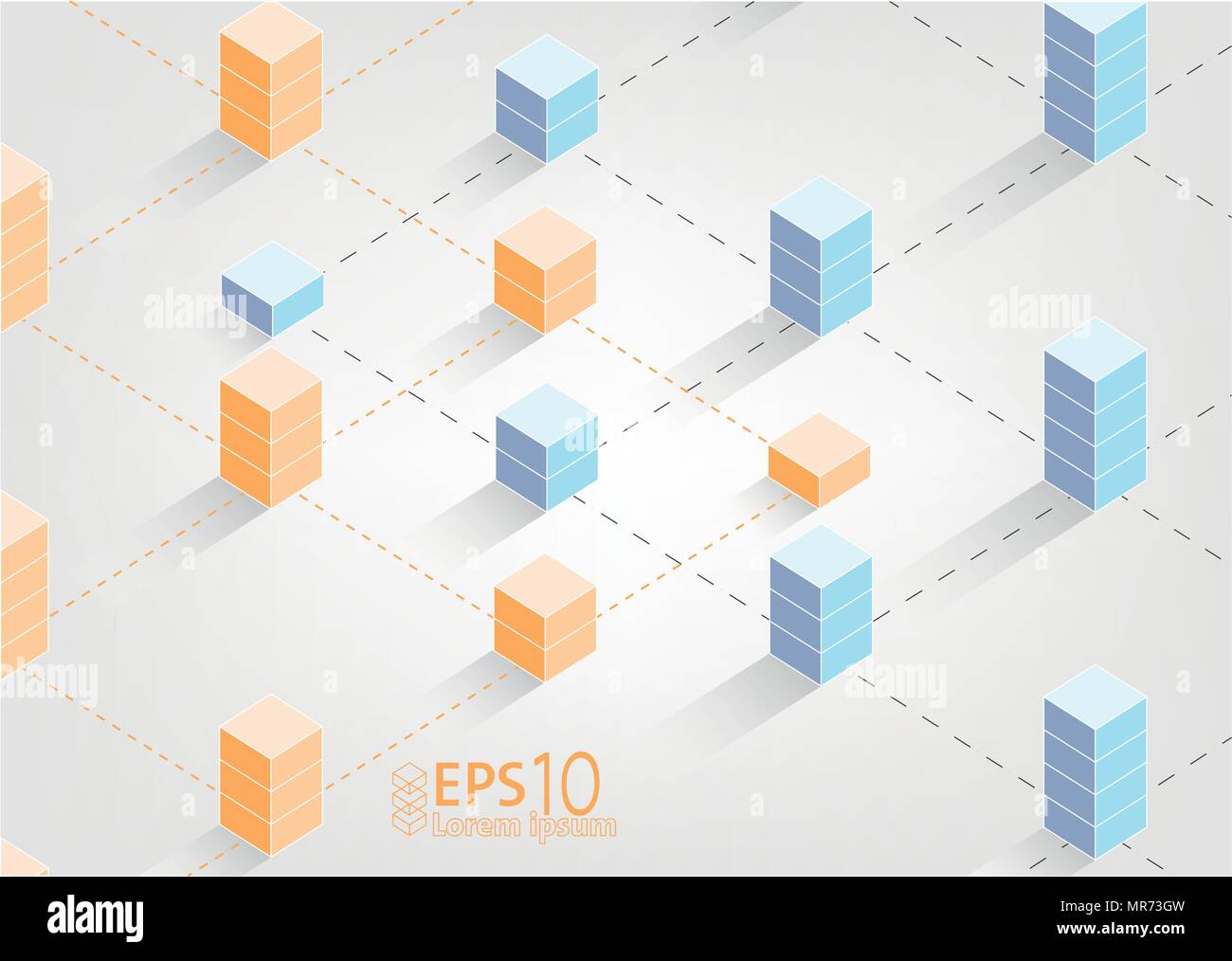 block chain technology concept illustration - blockchain Stock Photo ...