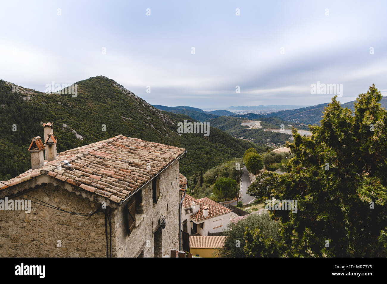 Aerial view of peille hi-res stock photography and images - Alamy