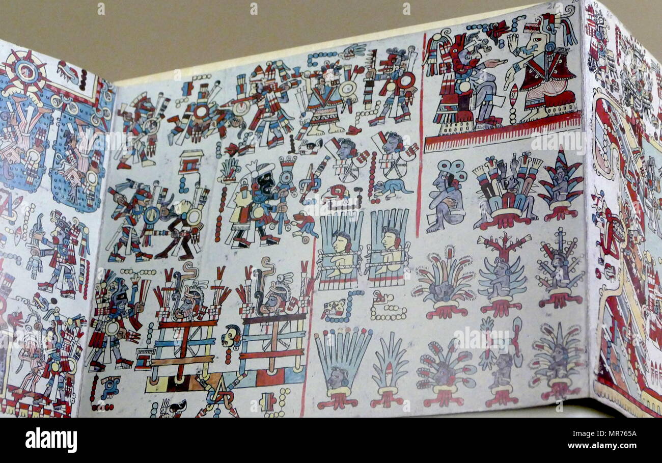 The Codex Zouche-Nuttall or Codex Tonindeye is an accordion-folded pre ...