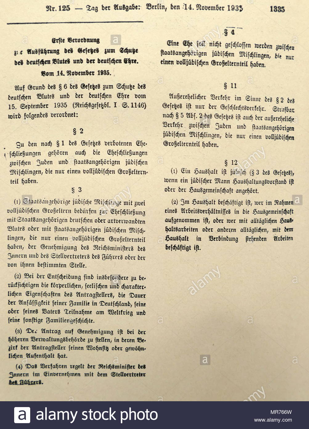 Nuremberg Law Stock Photos & Nuremberg Law Stock Images - Alamy