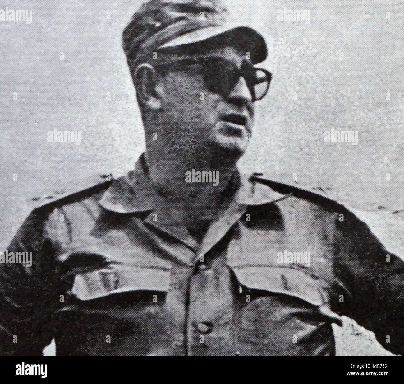 Avraham Yoffe (1913 - 1983), Israeli general during the Six-Day War. He ...