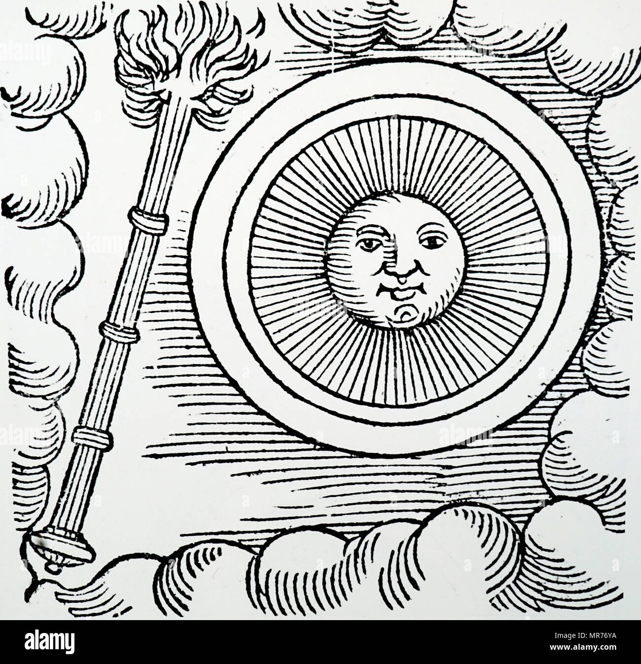 Woodcut of comet hi-res stock photography and images - Alamy
