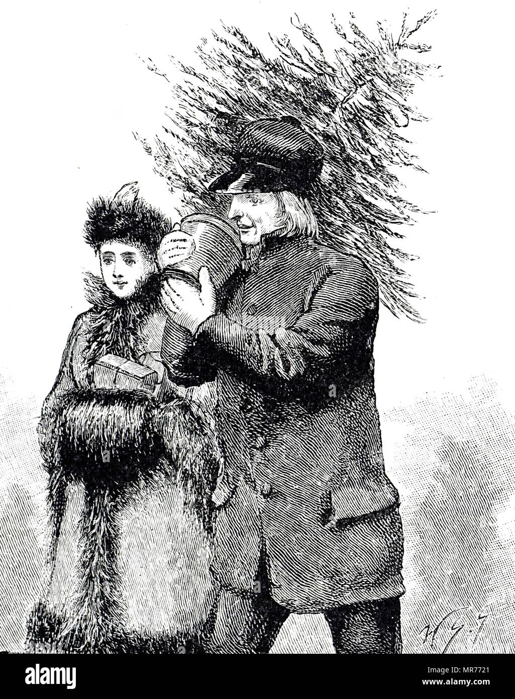 Christmas tree cartoon hi-res stock photography and images - Alamy