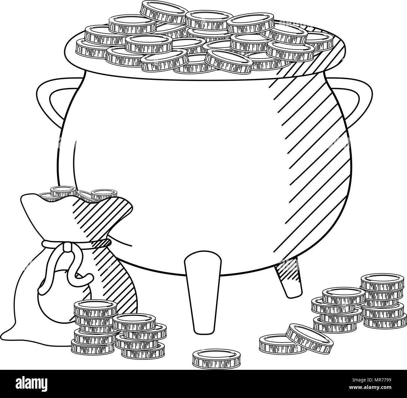 Pot Of Money Drawing