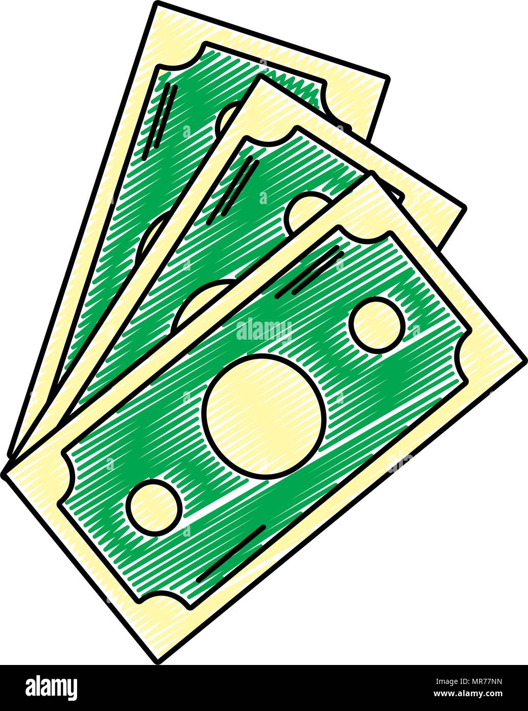 Money doodle Stock Vector Images - Alamy