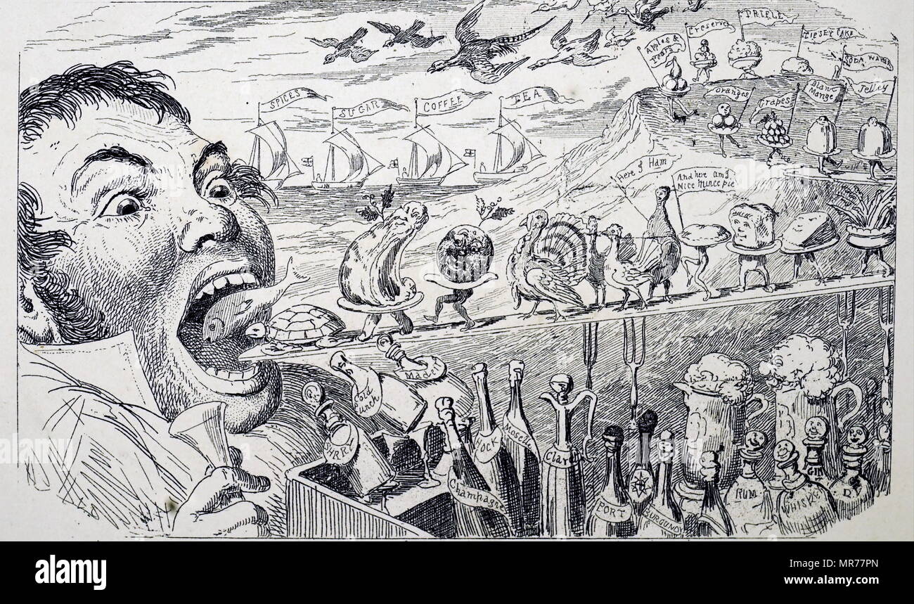 Gluttony cartoon hi-res stock photography and images - Alamy