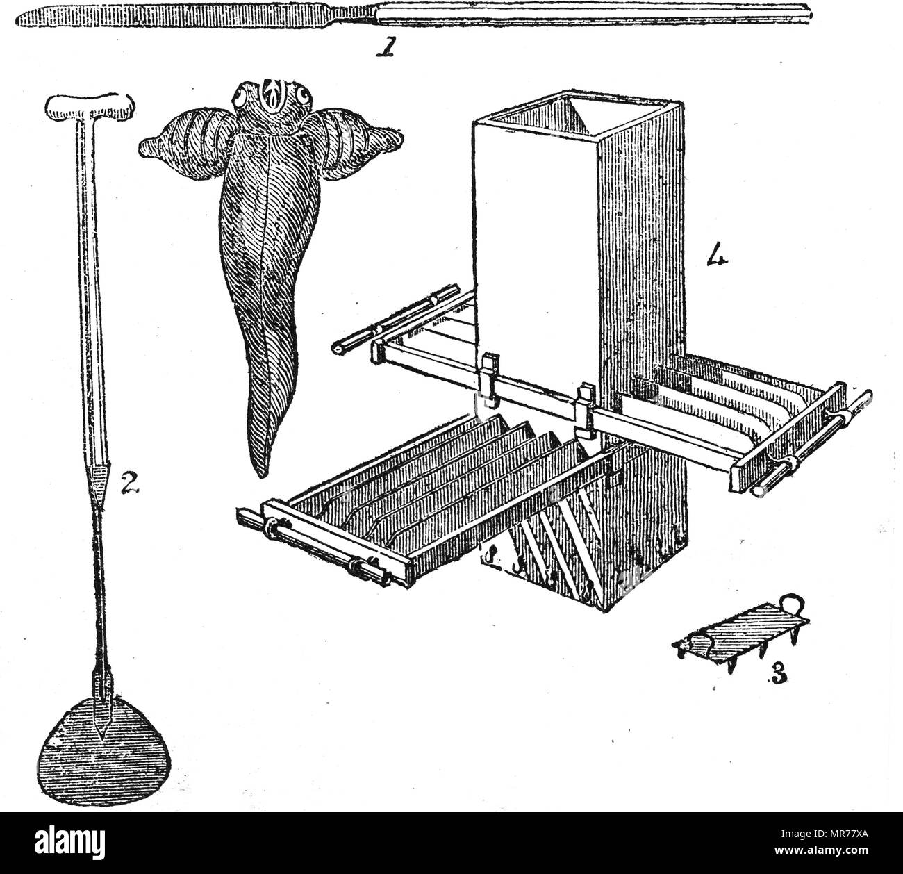 Whaling tools Black and White Stock Photos & Images - Alamy