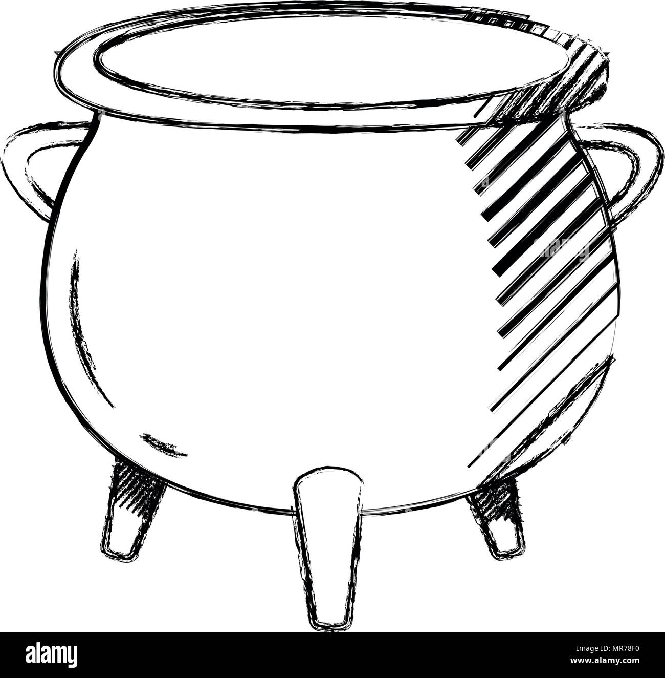 Cooking cauldron icon grunge illustration hi-res stock photography and ...