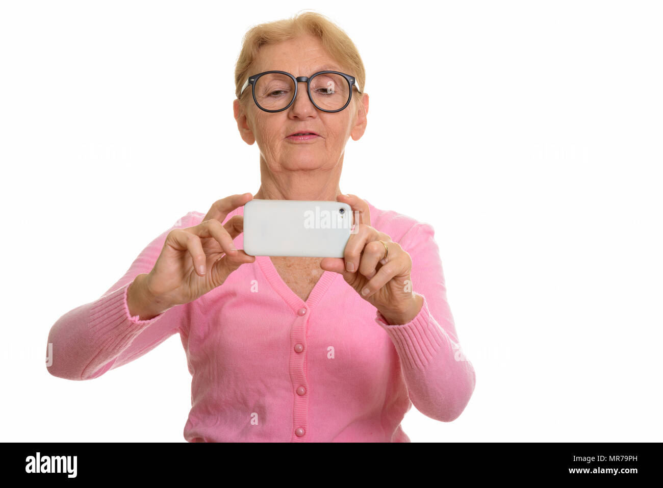 Nerdy mature women hi-res stock photography and images - Alamy
