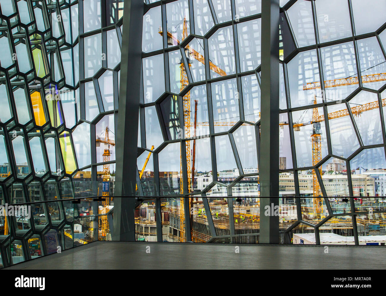 Harpa, a concert hall and conference centre in Reykjavík, Iceland. The ...