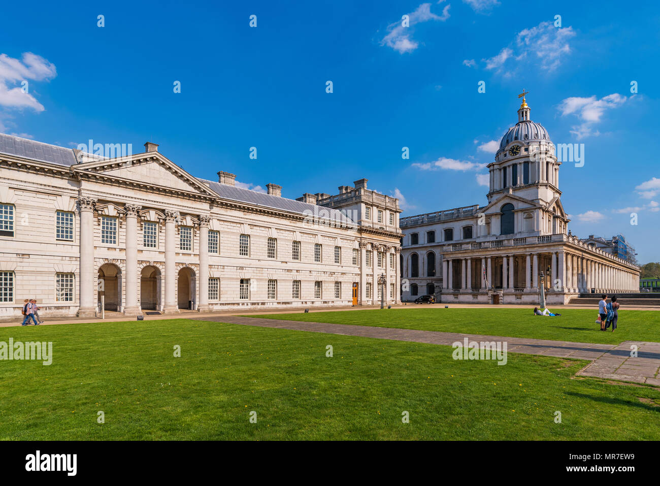 LONDON, UNITED KINGDOM - APRIL 20: View of the Old Royal Naval College ...