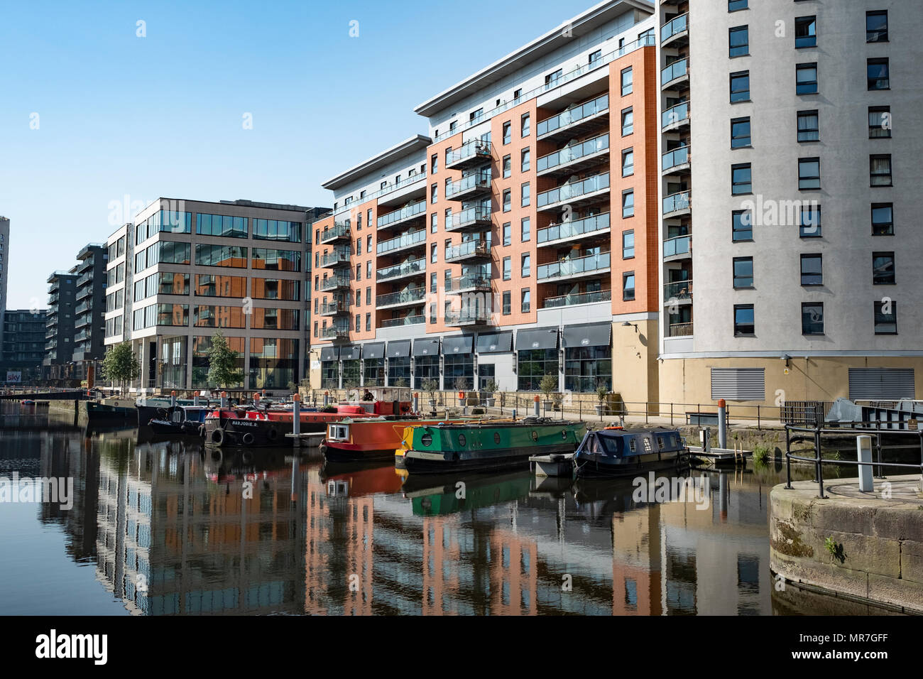 Leeds Dock formerley Clarence Dock in central Leeds Stock Photo - Alamy