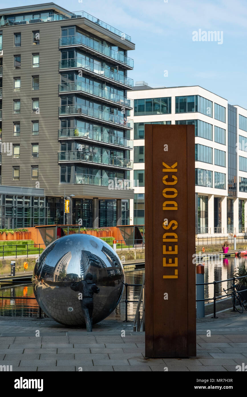 Leeds Dock formerley Clarence Dock in central Leeds Stock Photo - Alamy