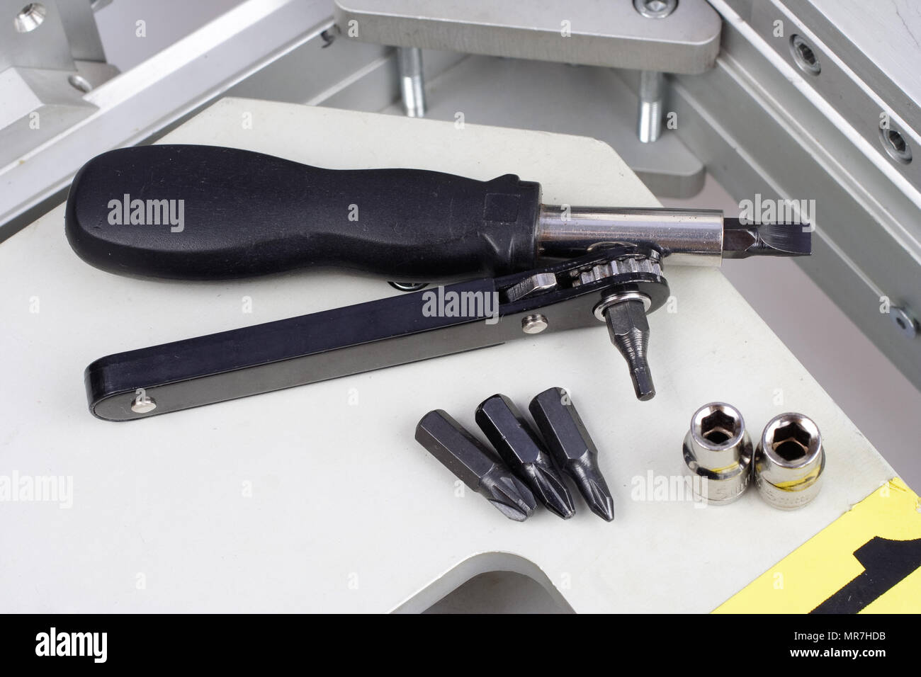Industry concept - equipment repair Stock Photo - Alamy