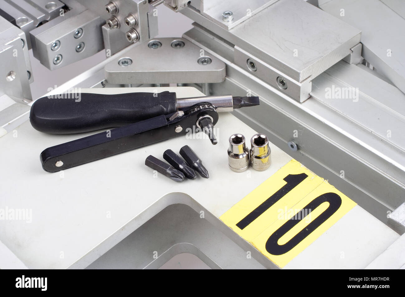 Industry concept - equipment repair Stock Photo - Alamy