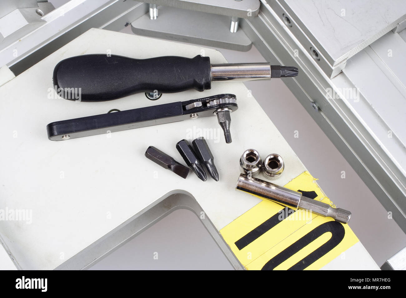 Industry concept - equipment repair Stock Photo - Alamy