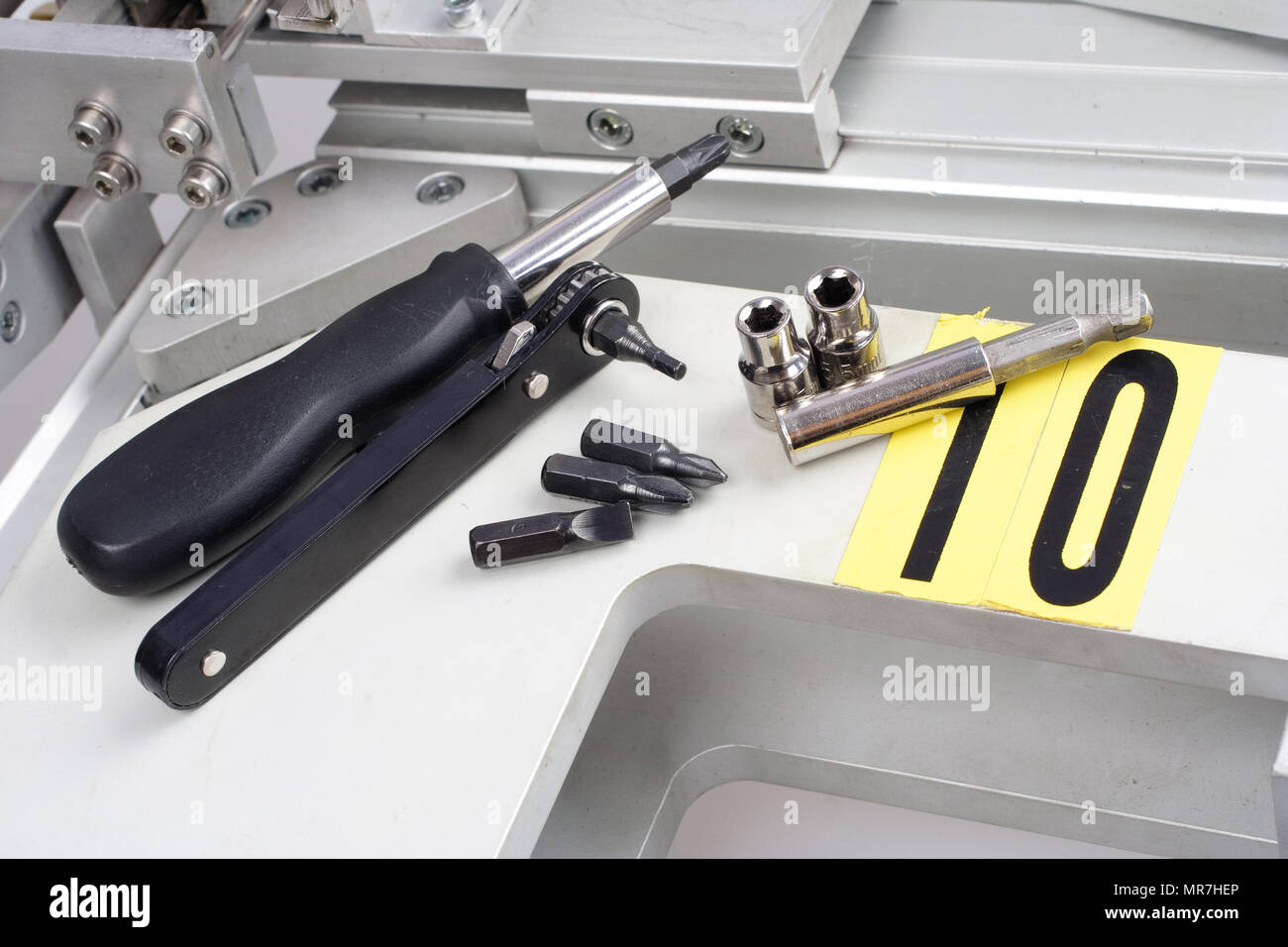 Industry concept - equipment repair Stock Photo - Alamy