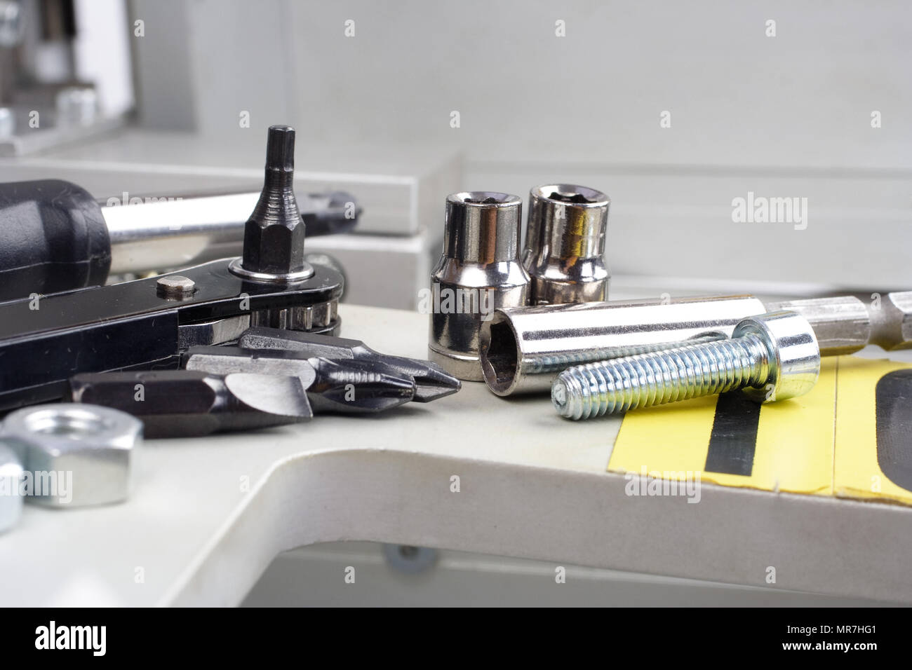 Industry concept - equipment repair Stock Photo - Alamy