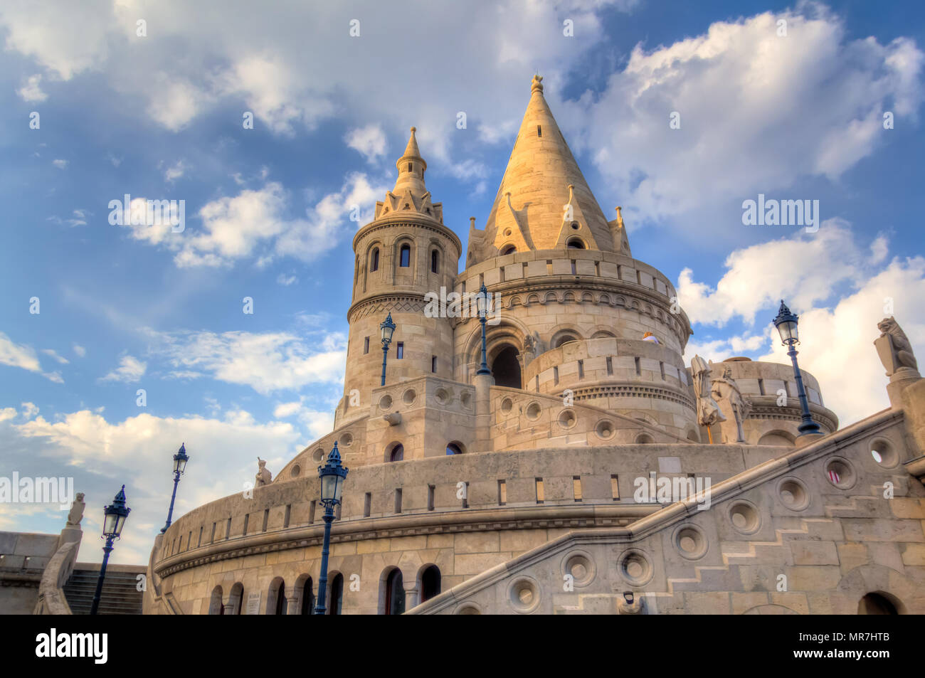 The Fisherman's Bastion, inside Buda Castle district, Budapest, Hungary ...