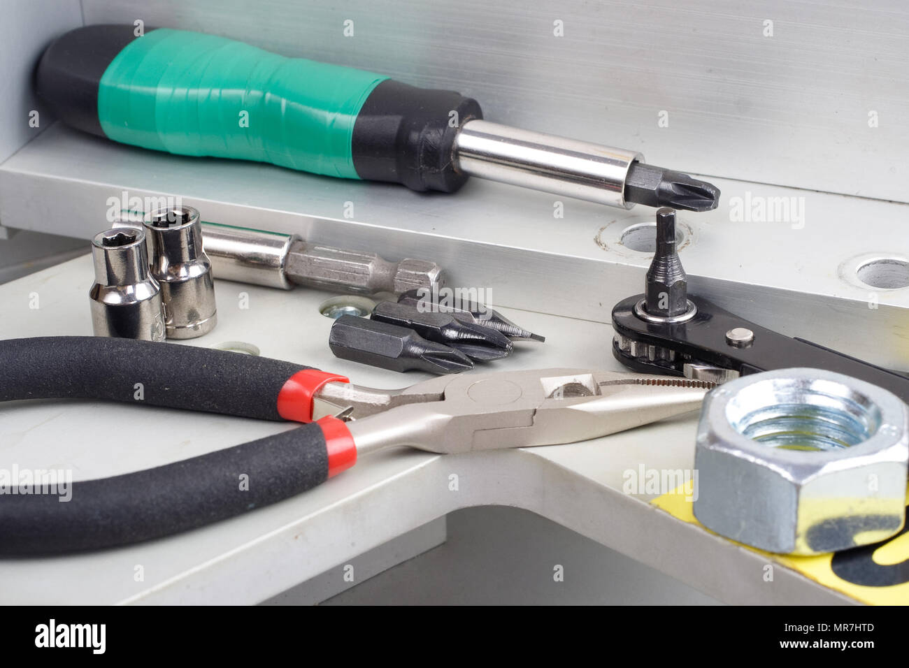 Industry concept - equipment repair Stock Photo - Alamy