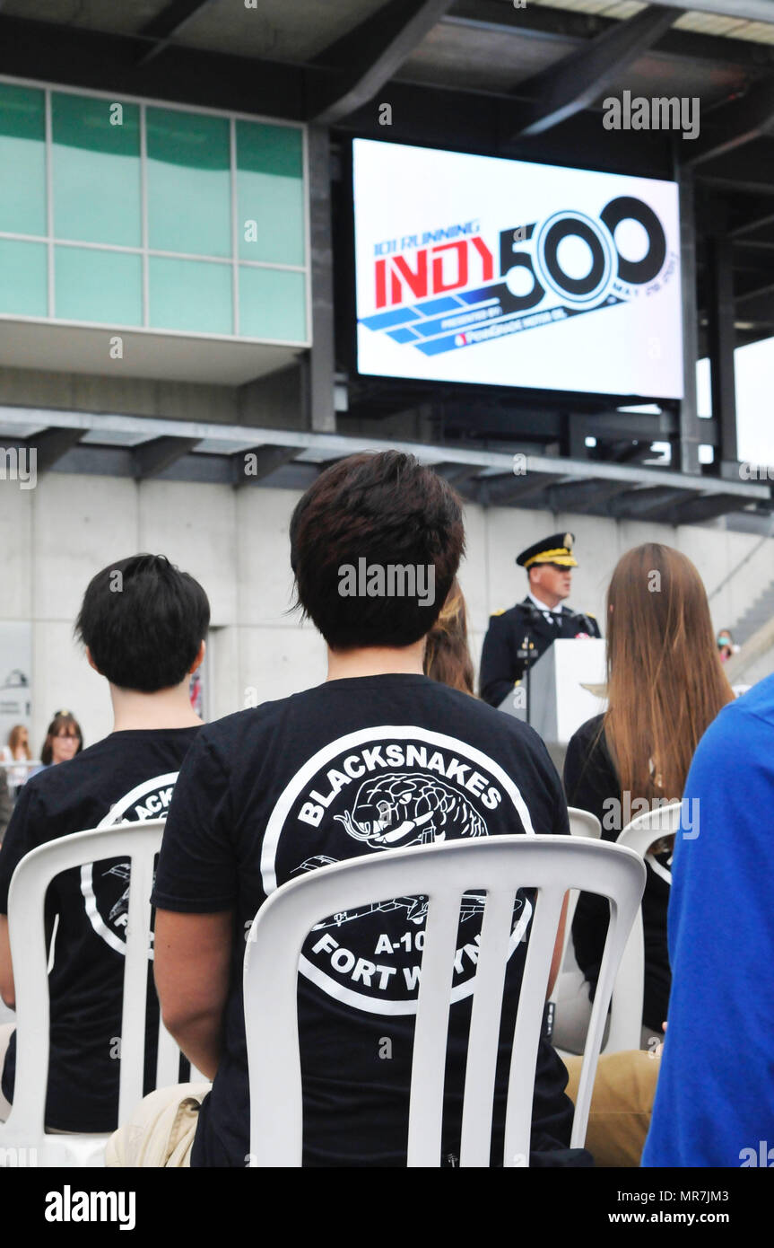 Indiana Adjutant General, Major General Courtney P. Carr gives words of ...